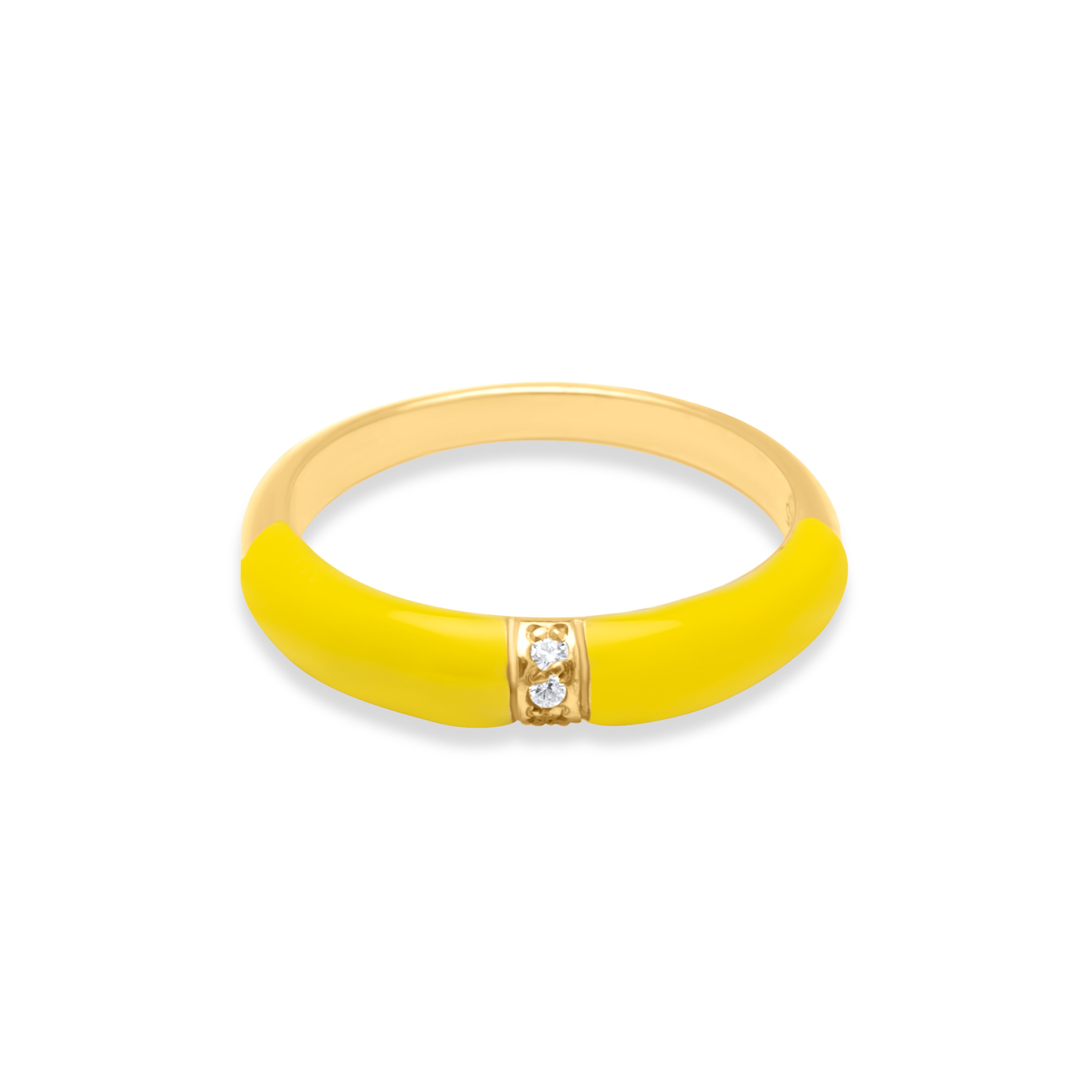 Lime Thin Ring - Gold Plated – La Vie Jewelry